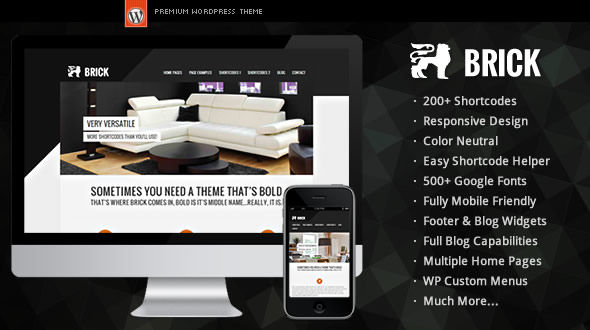 Brick – Responsive WordPress Theme - Internet Marketing Mozie