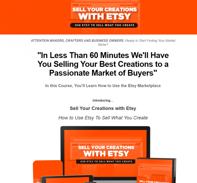 Etsy PLR Video Course - Sell Your Creations