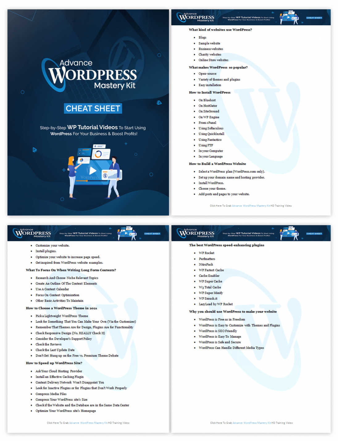 Advance WordPress Mastery Kit No Restrictions PLR Video Series Review