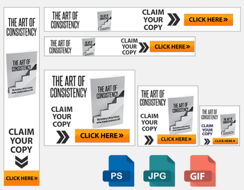 The Art of Consistency banners - Internet Marketing Mozie
